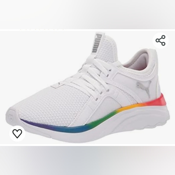 Puma | Shoes | Puma Softride Sophia Whiterainbow Girls Size 4c | Poshmark